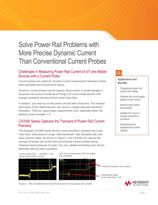 Solve Power Rail Problems with More Precise Dynamic Current Than Conventional Current Probes PDF ...